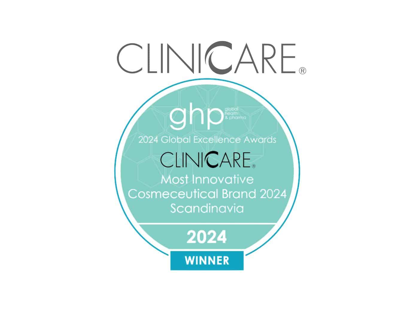 CLINICCARE Awarded Most Innovative Cosmeceutical Brand 2024